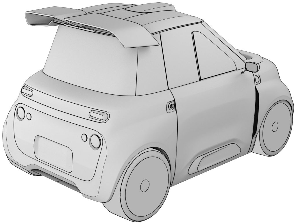 This is what the microcar looks like, which will be assembled at the ex ...